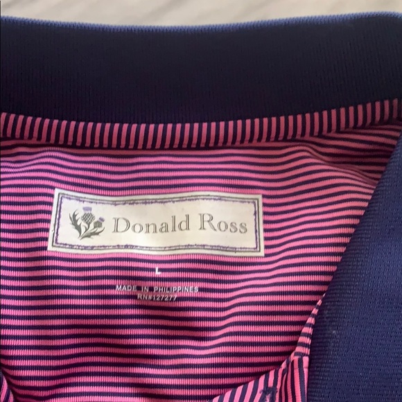 Donald Ross | Shirts | Donald Ross Dry Fit Golf Polo Shirt Pink And ...